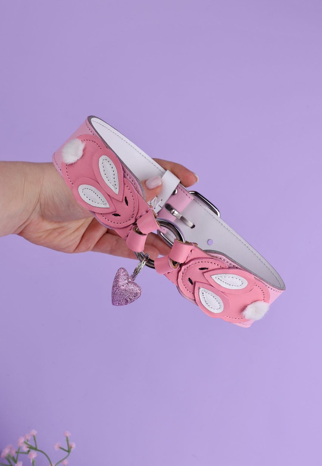 Made to Order! Leather Collar With Rabbit, Collar for Humans, Collar ...