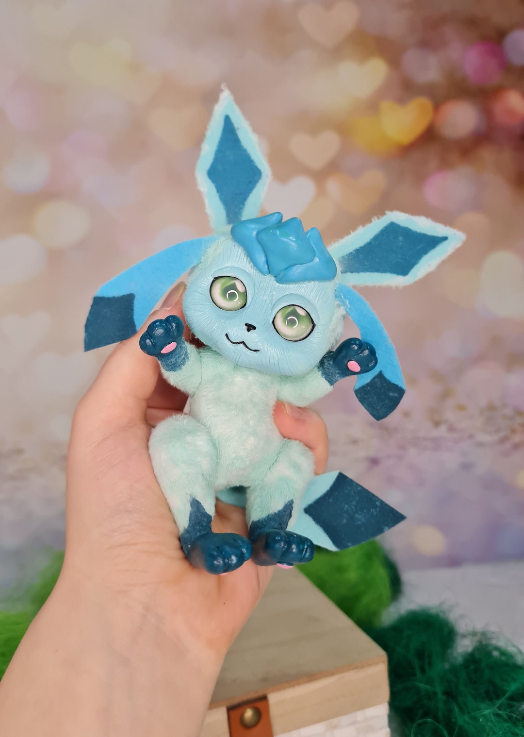 Pokémon Glaceon, Poseable Art Doll - Etsy Australia