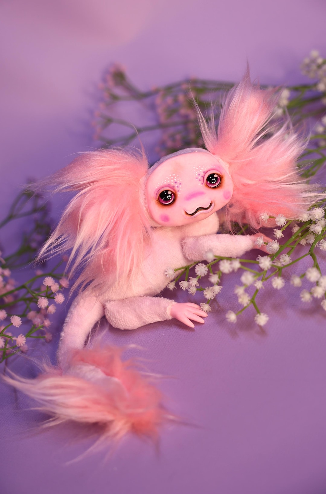 Axolotl, Axolotl Doll, Poseable Art Doll - Etsy Canada