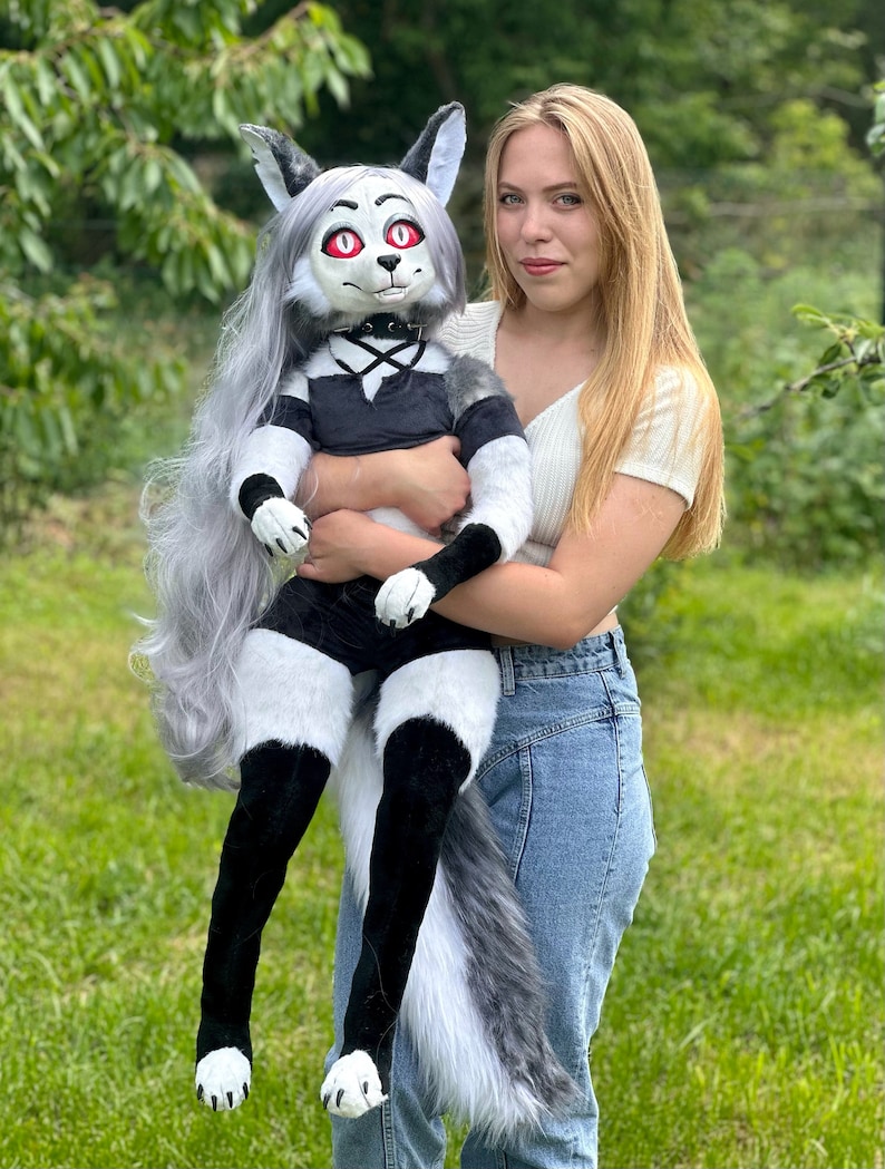 Loona Hellhound Plush, Poseable Art Doll, Handmade - Etsy