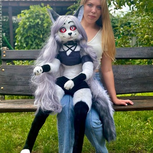 Loona Hellhound Plush, Poseable Art Doll, Handmade - Etsy