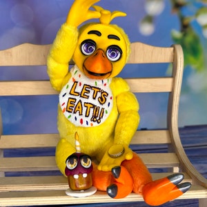 Toy Chica, Fnaf Plush, Poseable Art Doll - Etsy