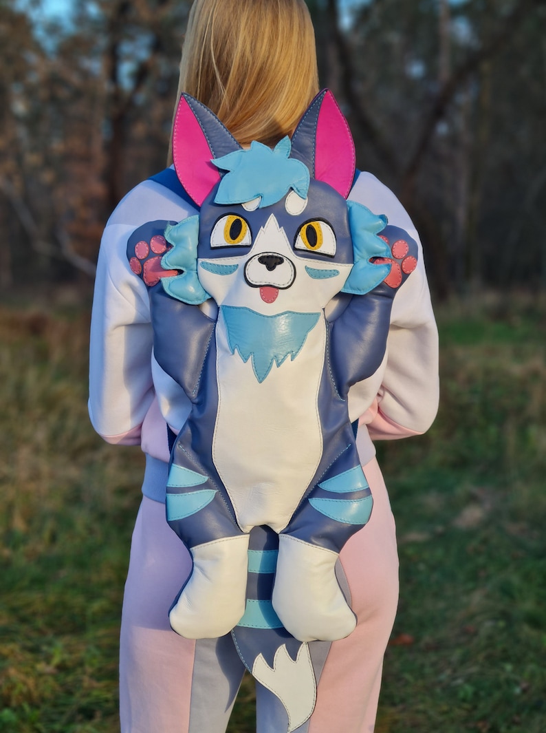 Backpack Cat Backpack Furry Bag Furry Backpack - Etsy
