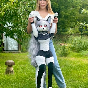 Loona Hellhound Plush, Poseable Art Doll, Handmade - Etsy