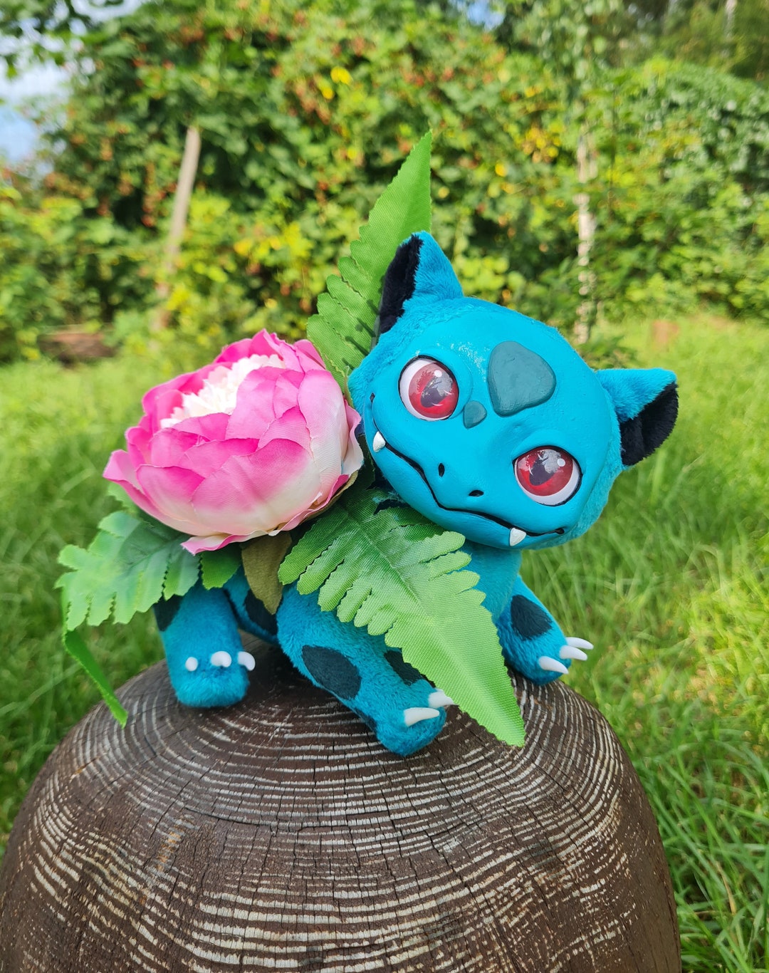 Ivysaur, Pokemon, Plush Ivysaur, Toy Ivysaur, Poseable Art Doll - Etsy