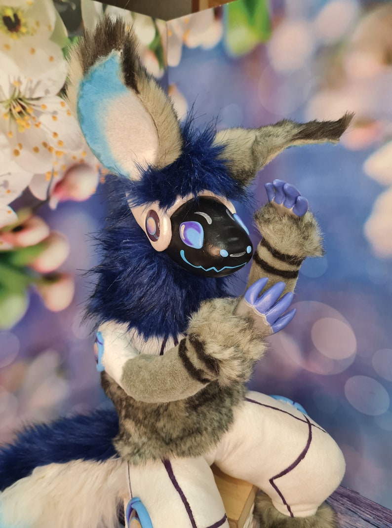 Protogen Toy Plush Proto Poseable Art Doll Protogen - Etsy