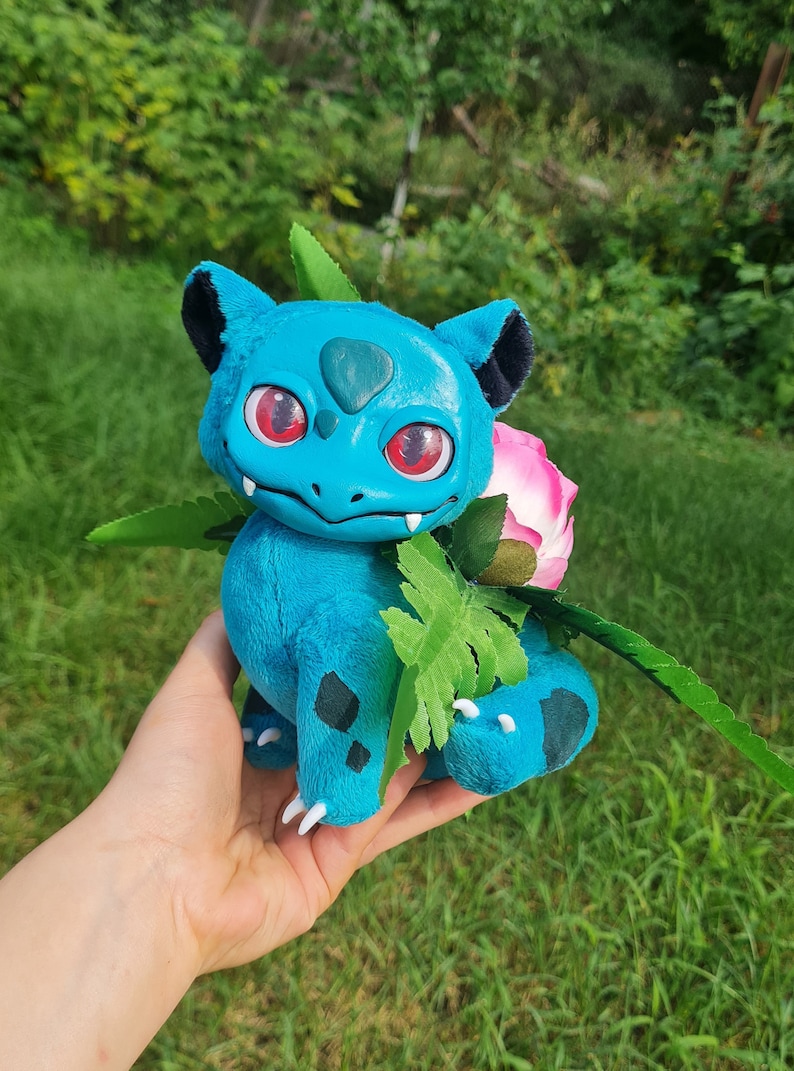 Ivysaur Pokemon Plush Ivysaur Toy Ivysaur Poseable Art - Etsy
