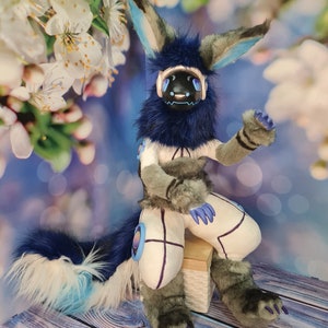 Protogen Toy Plush Proto Poseable Art Doll Protogen - Etsy