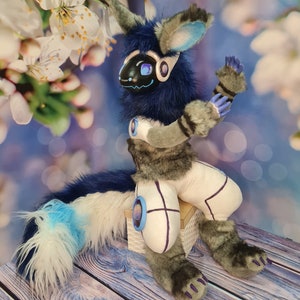 Protogen Toy Plush Proto Poseable Art Doll Protogen - Etsy