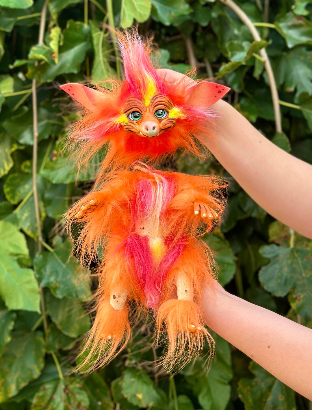 Made to Order! Small Fiery From Labyrinth, Fiery, Poseable Art Doll - Etsy
