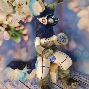 Protogen Toy Plush Proto Poseable Art Doll Protogen - Etsy