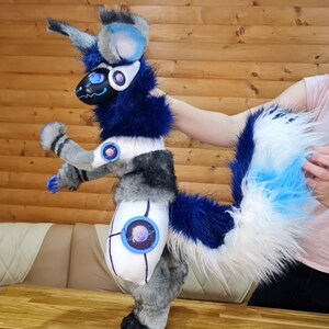 Protogen Toy Plush Proto Poseable Art Doll Protogen - Etsy New Zealand