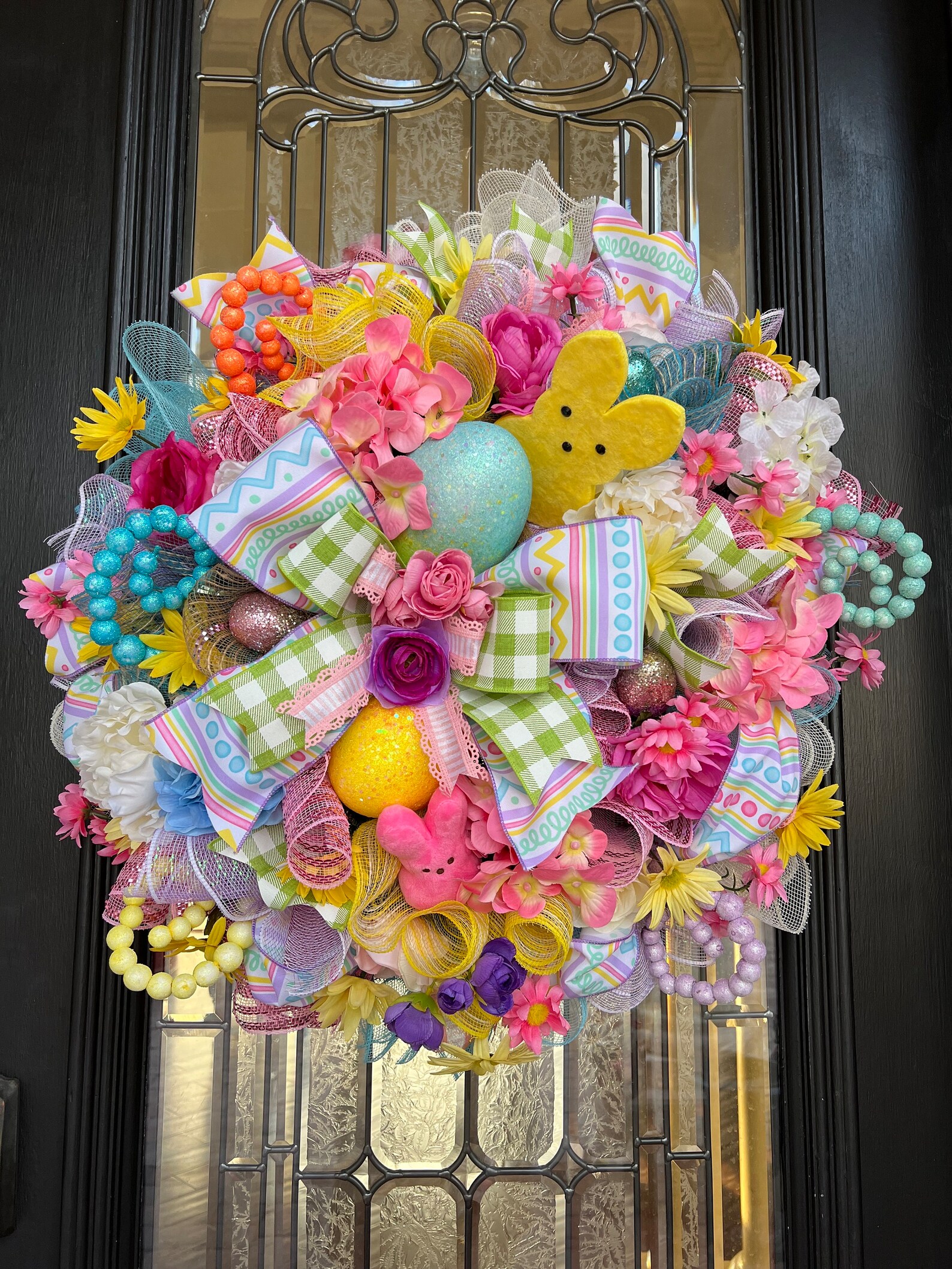 Double Door Wreaths, Peep Wreaths, Easter Egg Wreath, Spring Wreath ...