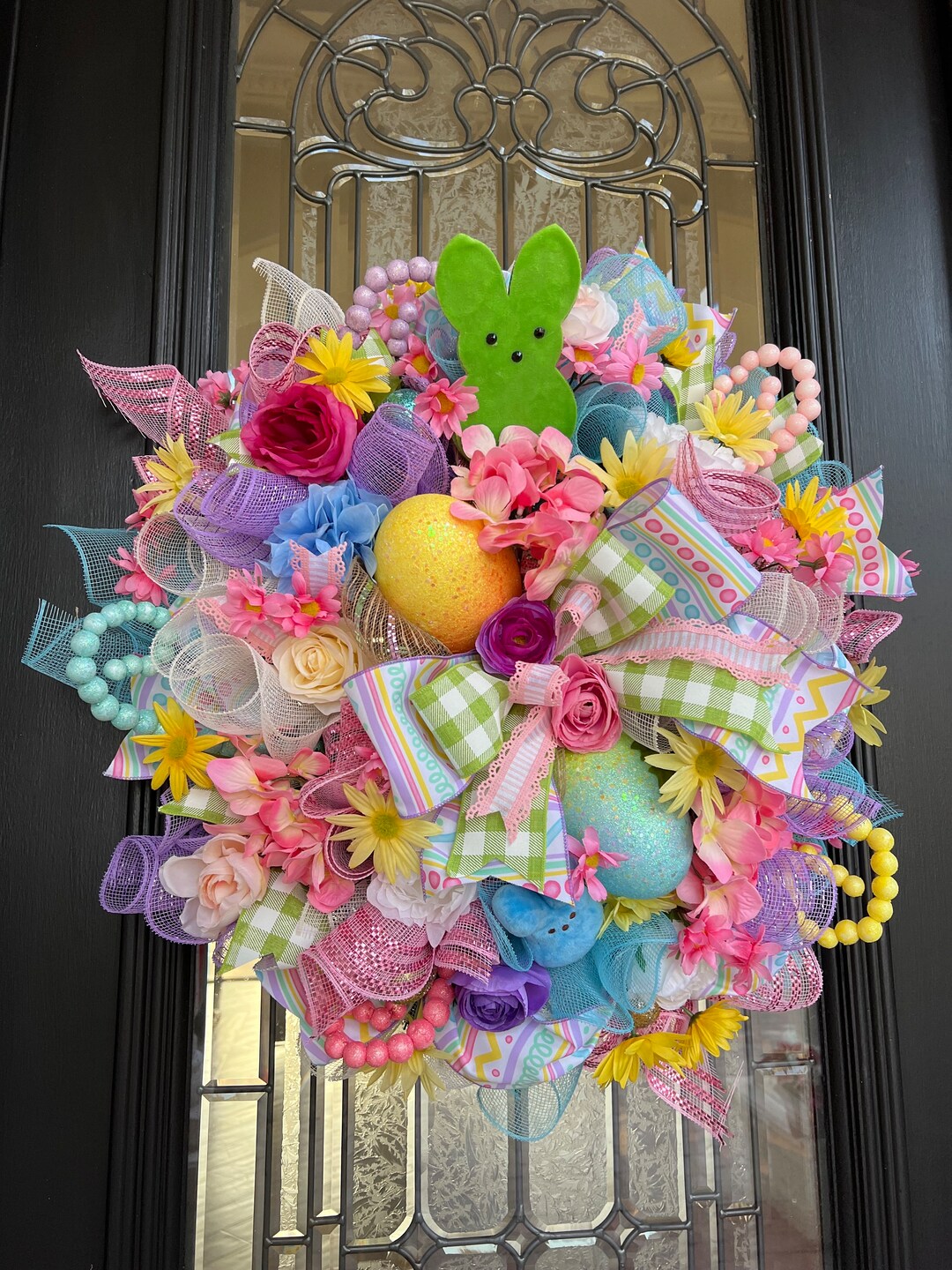 Double Door Wreaths, Peep Wreaths, Easter Egg Wreath, Spring Wreath ...