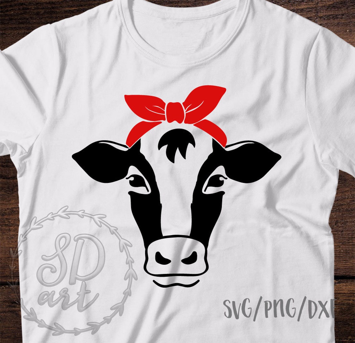 Cow Svg Bandana Heifer SVG Bandana Cow Svg File Farm Svg - Etsy