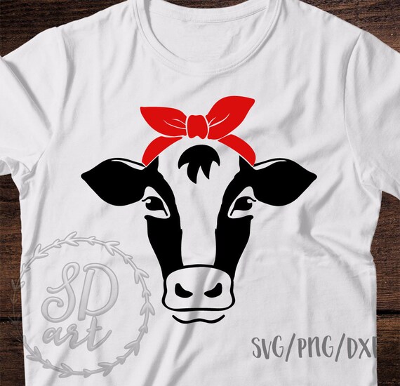 Cow Svg Bandana Heifer SVG Bandana Cow Svg File Farm Svg | Etsy