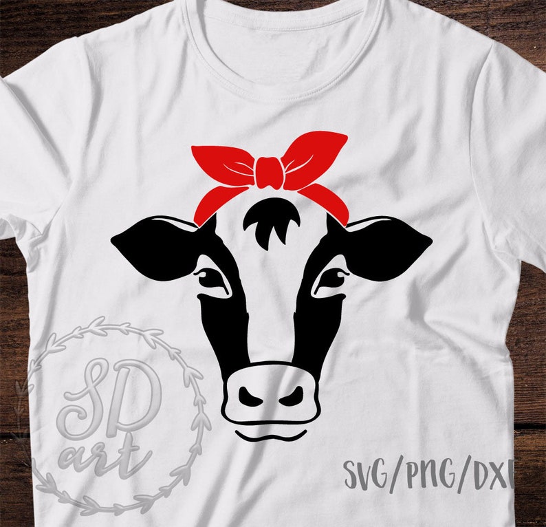 Cow Svg Bandana Heifer SVG Bandana Cow Svg File Farm Svg - Etsy