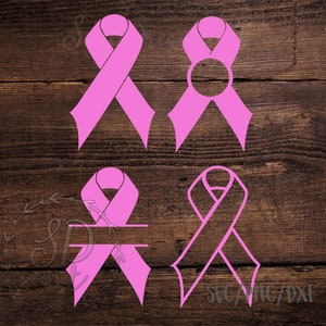Pink Ribbon SVG Pink Ribbon Bundle SVG Hope Svg File Cancer Awareness ...