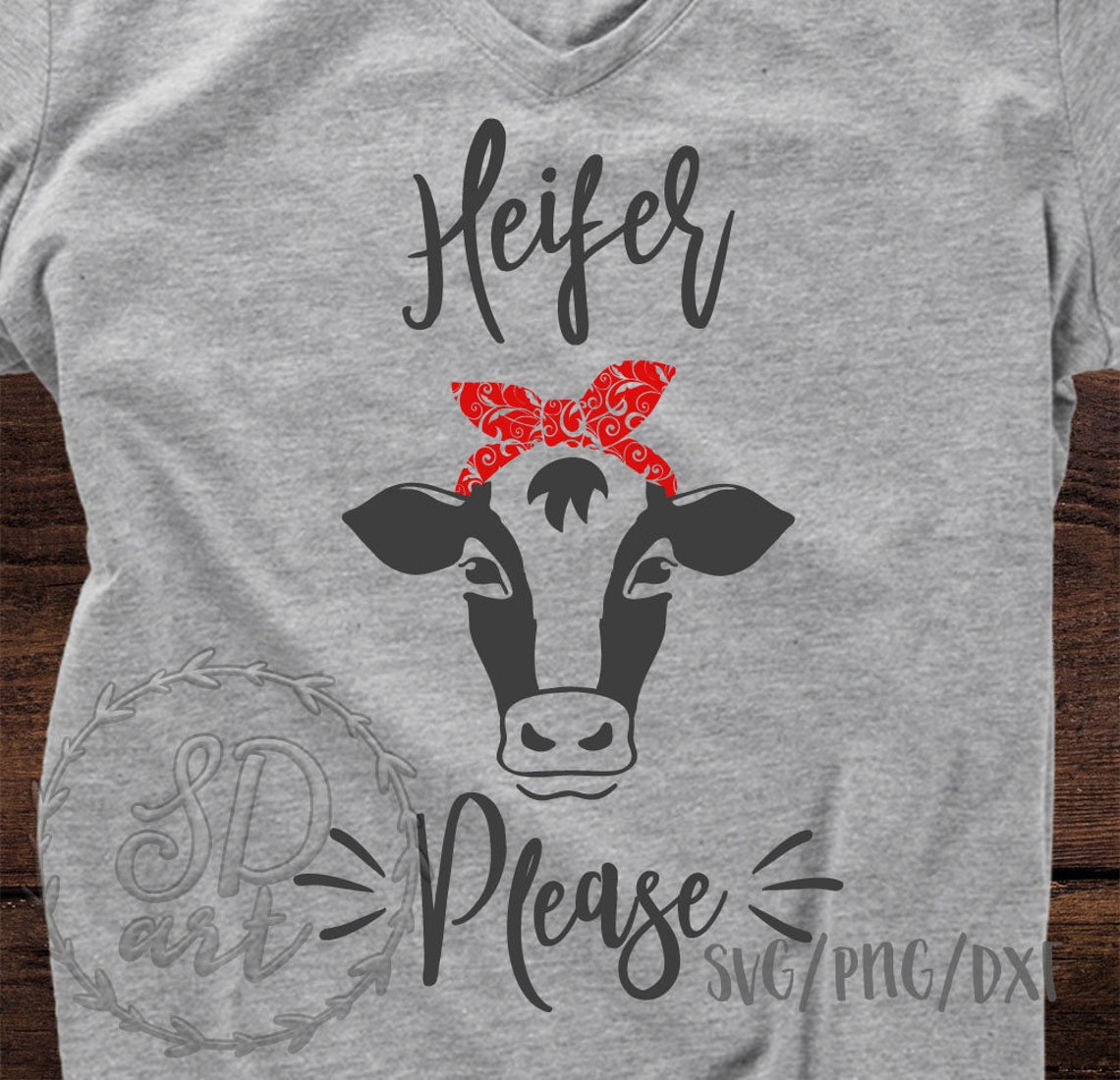 Heifer Please Svg Heifer SVG Cow Svg Bandana Cow Svgfarm - Etsy