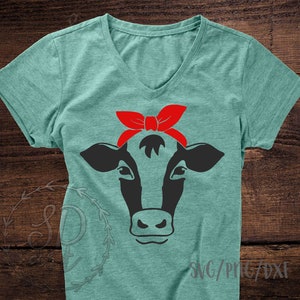 Cow Svg Bandana Heifer SVG Bandana Cow Svg File Farm Svg - Etsy