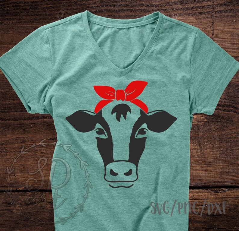 Cow Svg Bandana Heifer SVG Bandana Cow Svg File Farm Svg - Etsy