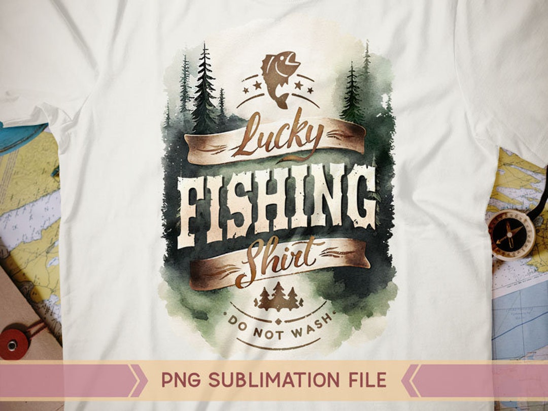 Lucky Fishing Shirt Png, Fishing Png, Fishing Sublimation Png, Lucky ...
