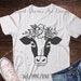 Cow Svg, Cow With Flowers Svg, Heifer With Flowers Svg, Cow With Flower ...