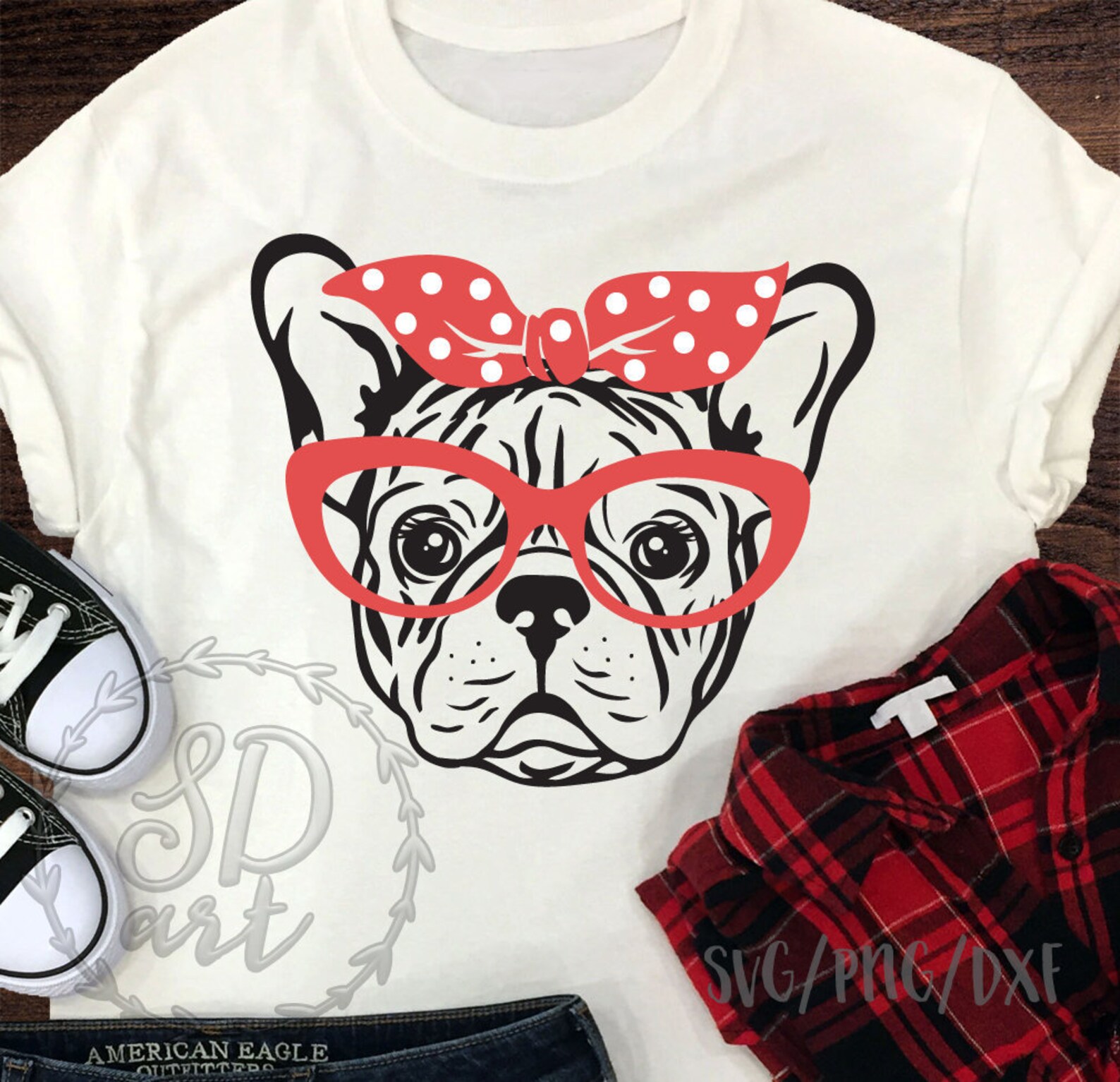 French Bulldog Svgfrench Bulldog With Bandana Svgfrench - Etsy