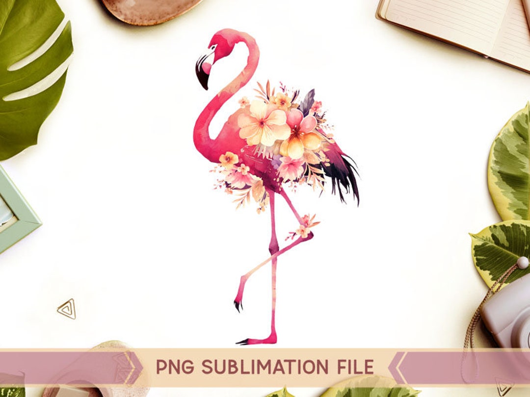 Flamingo Png,tropical Flamingo Png, Floral Flamingo Png, Summer Png ...