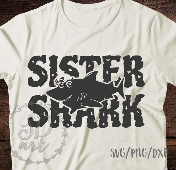 Sister Shark SVG Sister Shark Svg File Family Shark Svg - Etsy Norway