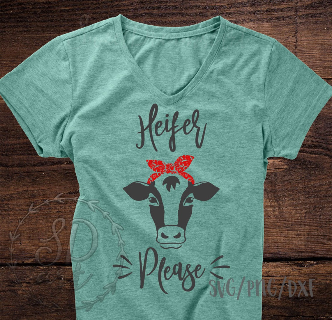Heifer Please Svg Heifer SVG Cow Svg Bandana Cow Svgfarm | Etsy