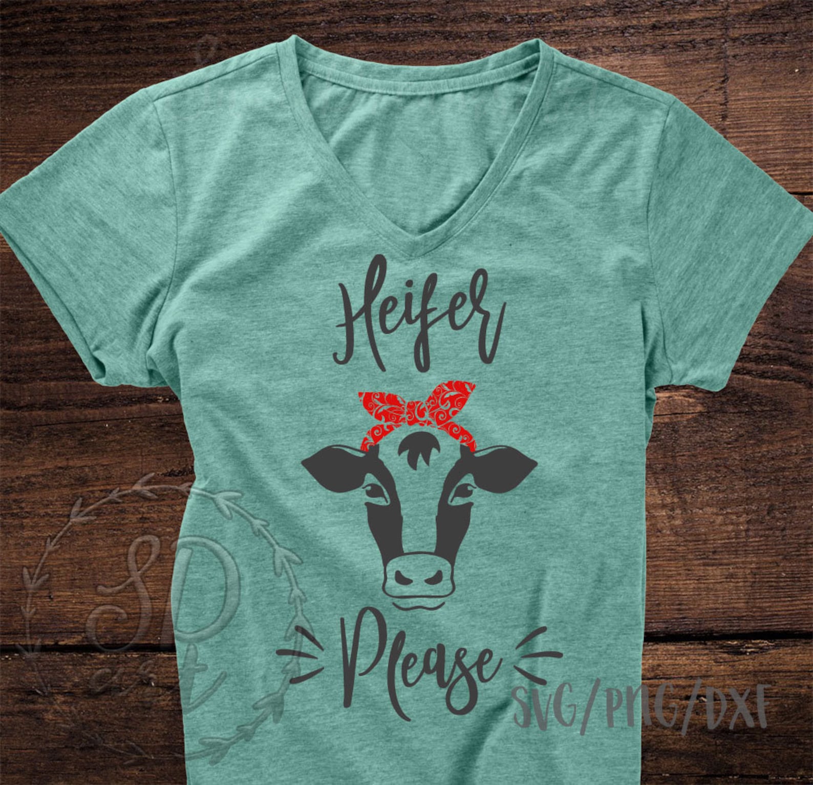 Heifer Please Svg Heifer SVG Cow Svg Bandana Cow Svgfarm | Etsy