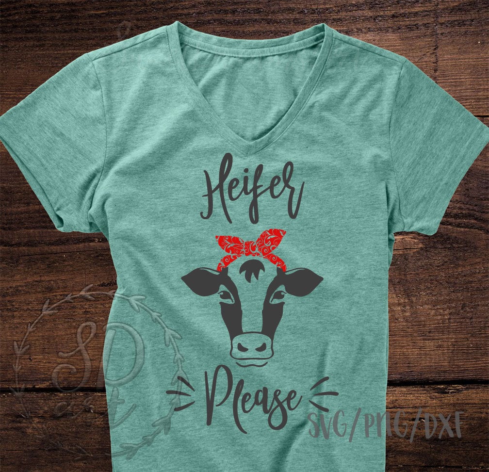 Heifer Please Svg Heifer SVG Cow Svg Bandana Cow Svgfarm - Etsy