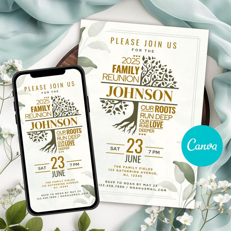 Family Reunion Flyer - Etsy