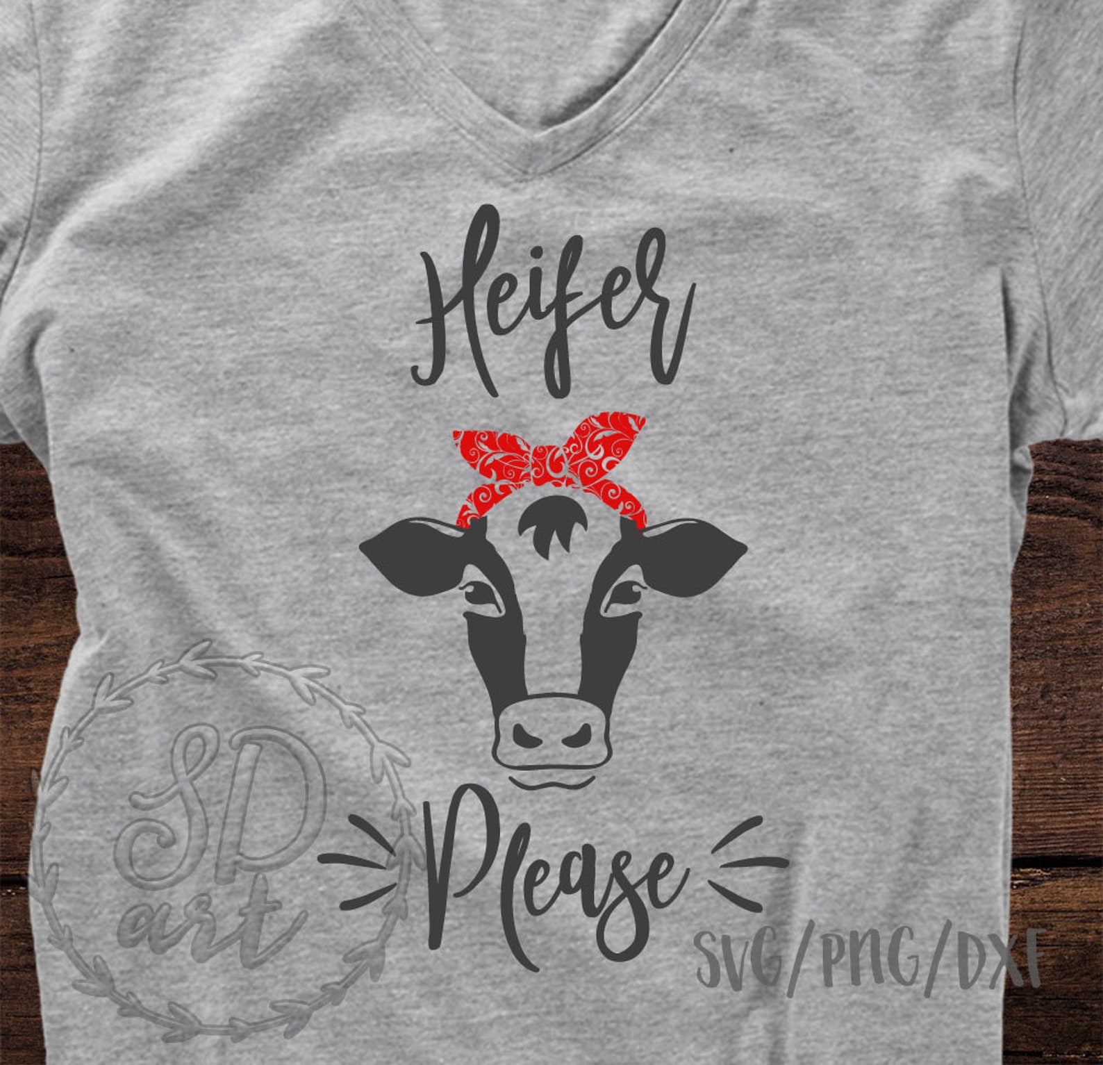 Heifer Please Svg Heifer SVG Cow Svg Bandana Cow Svgfarm | Etsy