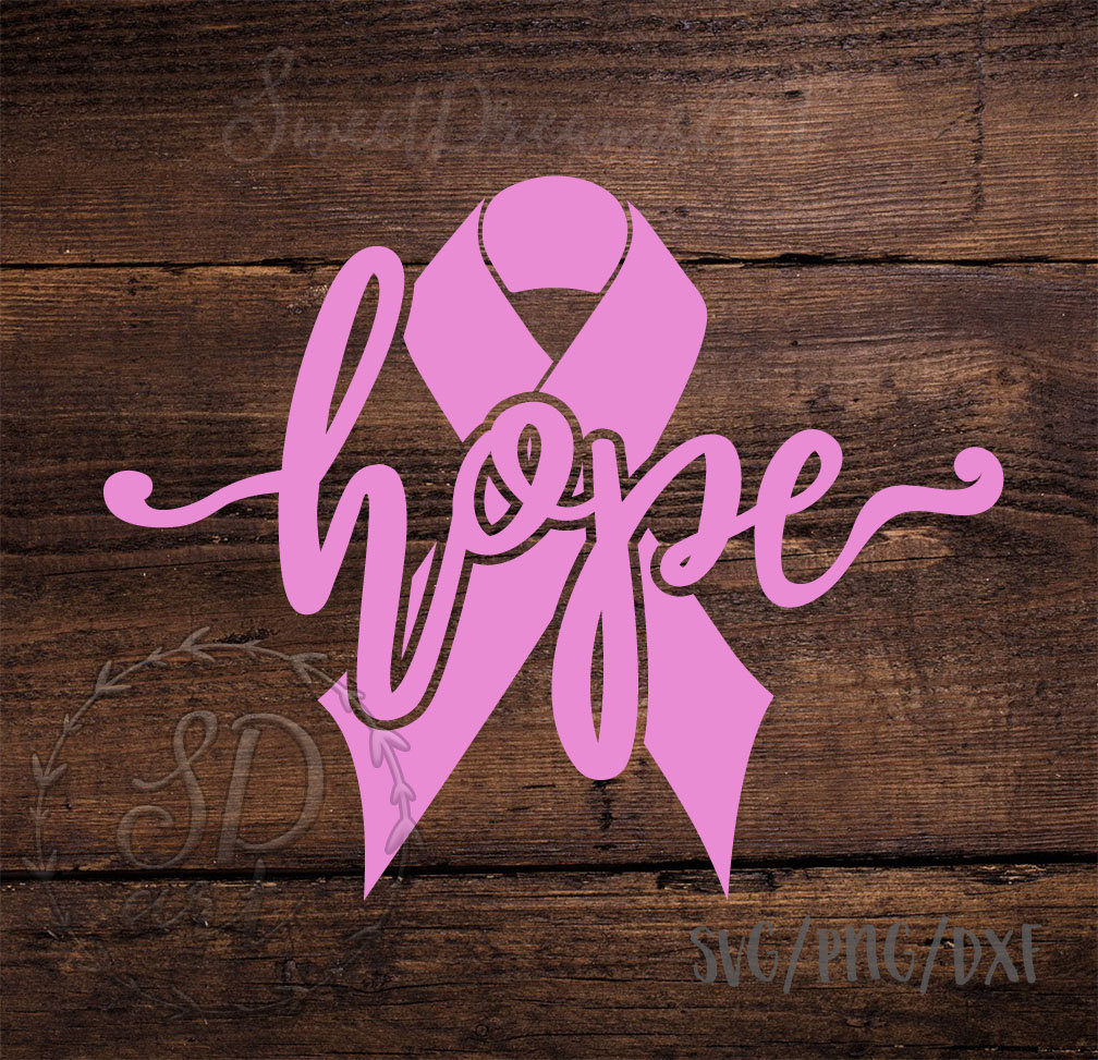 Hope Svg Pink Ribbon SVG Hope Svg File Pink Ribbon SVG Cancer - Etsy ...