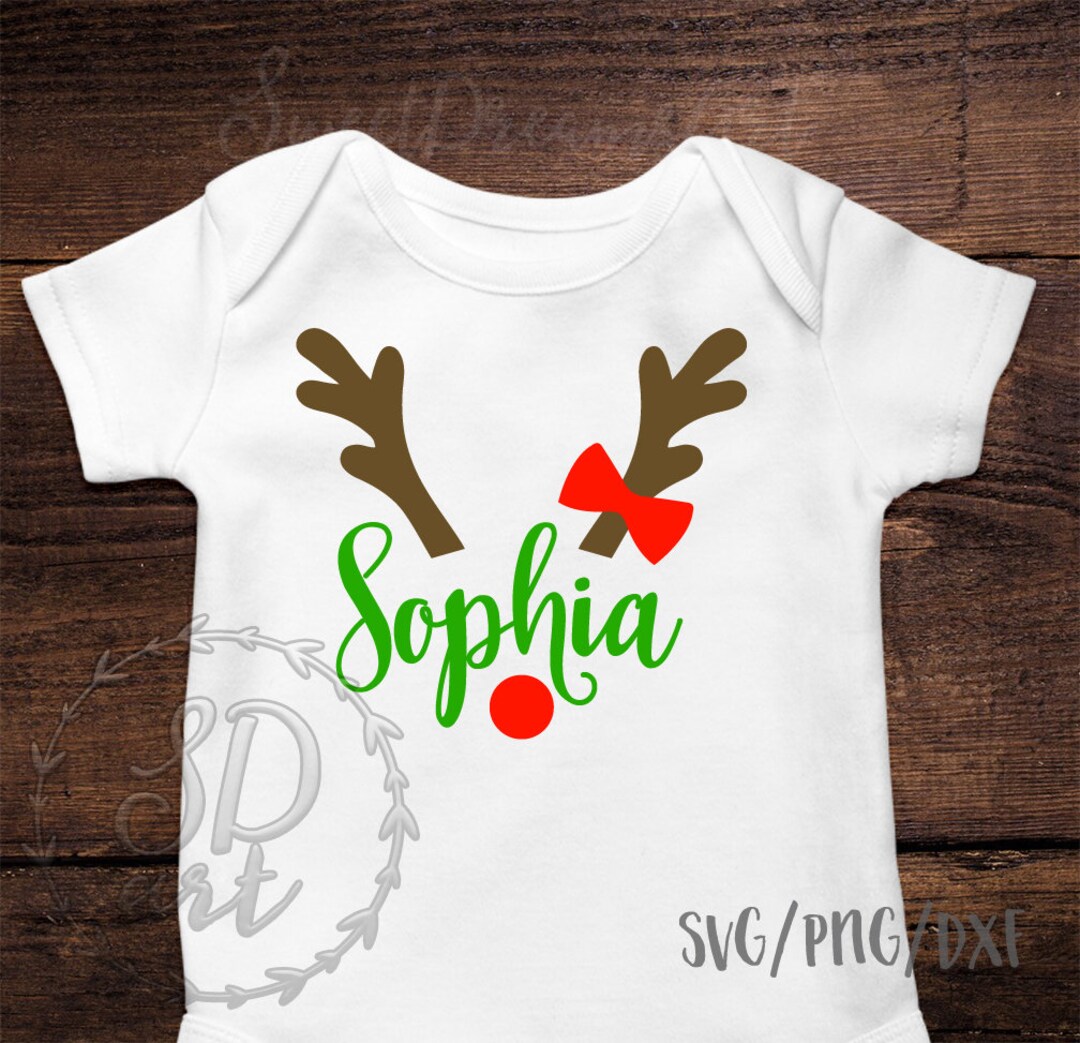 Reindeer Svg Girl Reindeer Svg File Christmas Svg Boy - Etsy