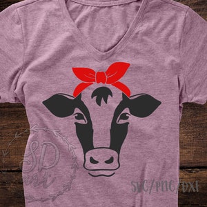 Cow Svg Bandana Heifer SVG Bandana Cow Svg File Farm Svg - Etsy