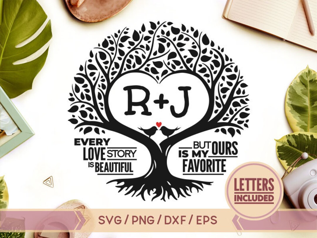Love Tree SVG, Valentine’s Day SVG, Valentine Love Tree SVG, Sweetheart ...