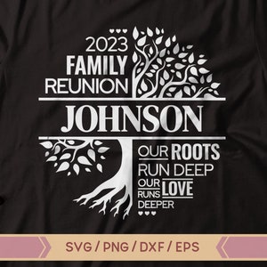 Family Reunion Tree SVG Our Roots Run Deep Svgfamily Reunion - Etsy
