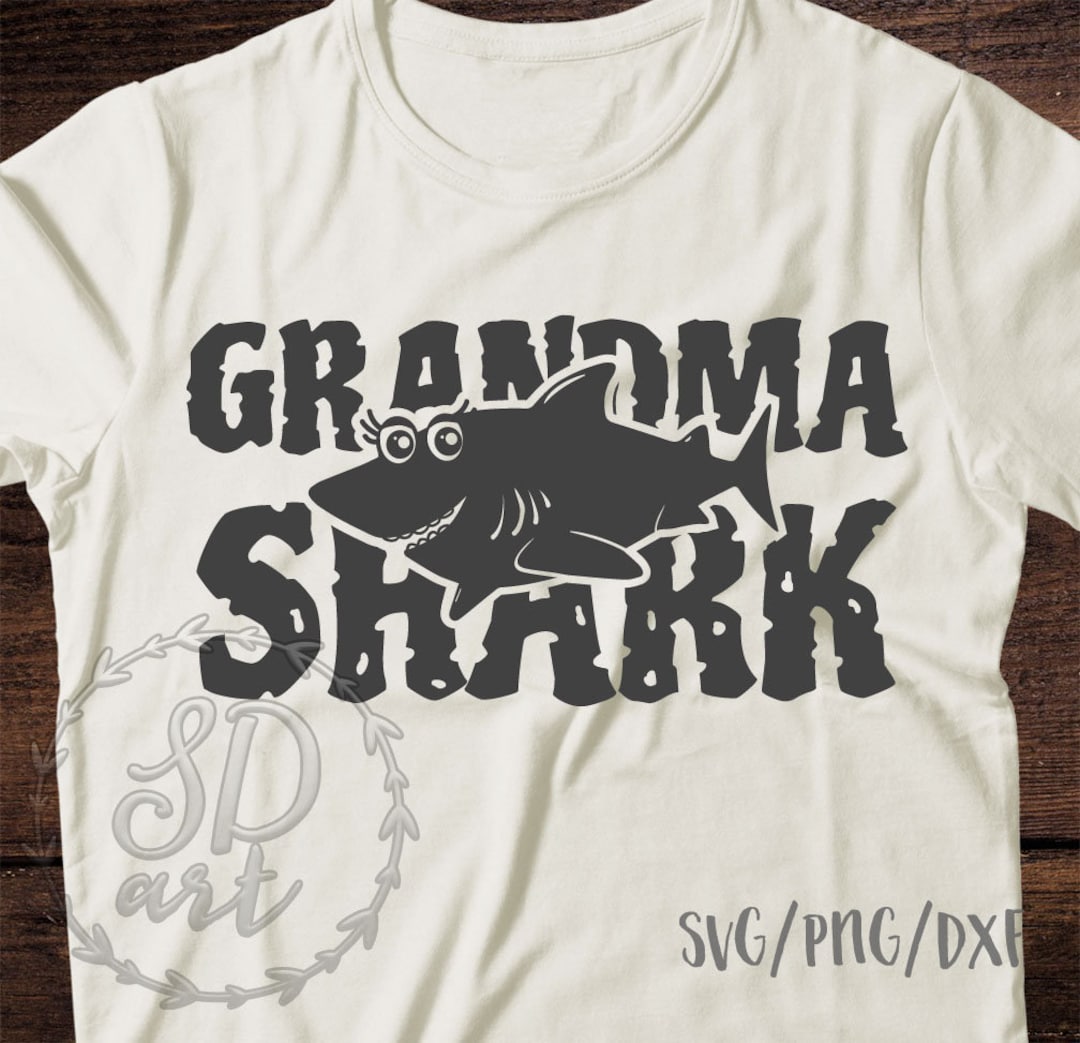Grandma Shark SVG, Grandma Svg, Grandma Shark Svg File,family Shark Svg ...