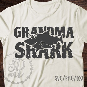 Grandma Shark SVG, Grandma Svg, Grandma Shark Svg File,family Shark Svg ...