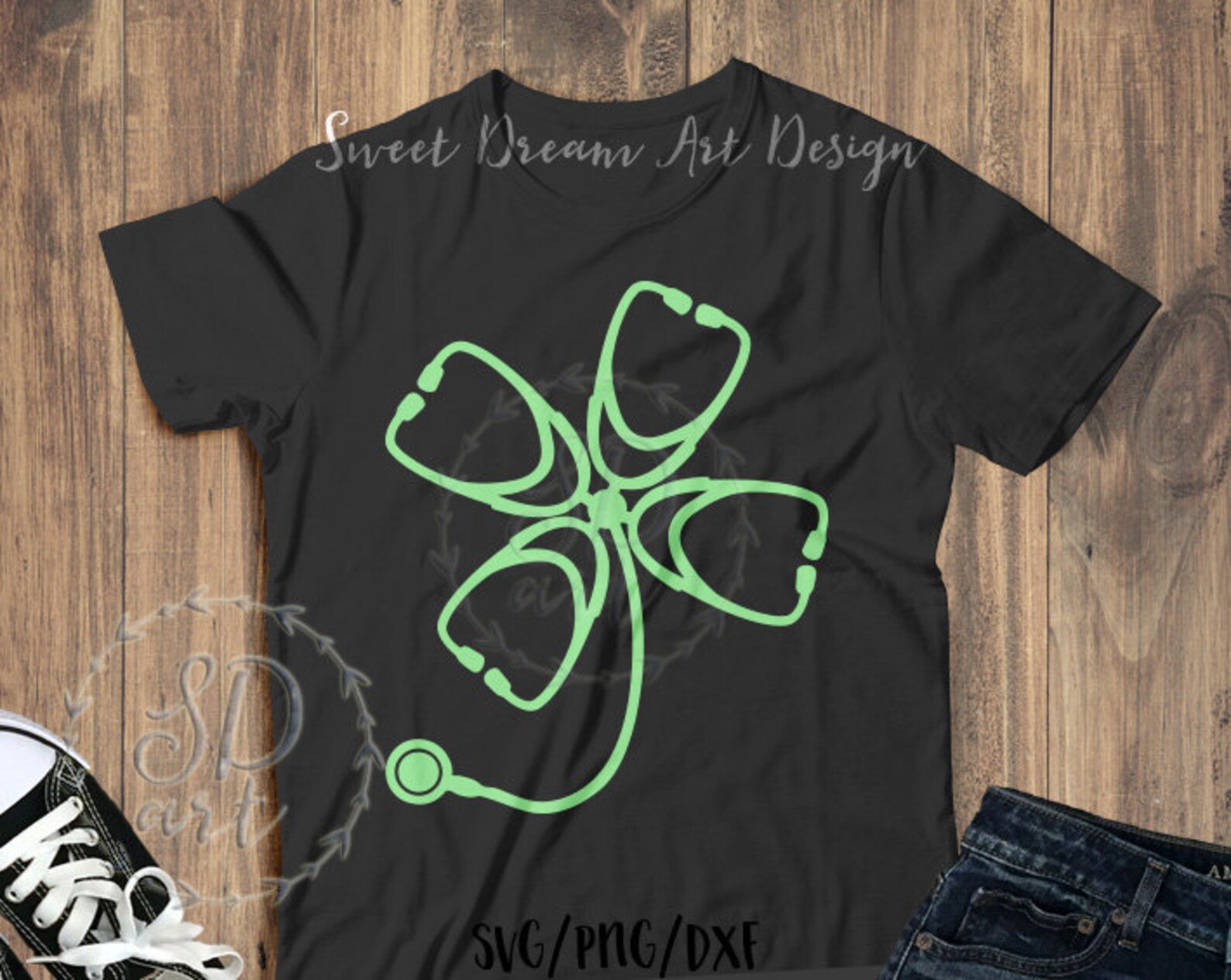 Shamrock Stethoscope Svg Nurse St. Patrick's Day SVG St. | Etsy