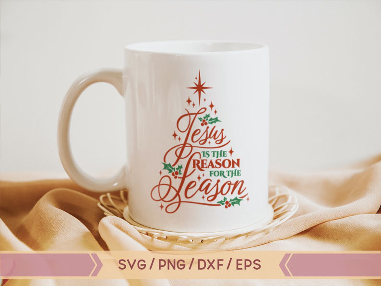 Jesus is the Reason for the Season Svg, Faith Svg, Christian Christmas ...