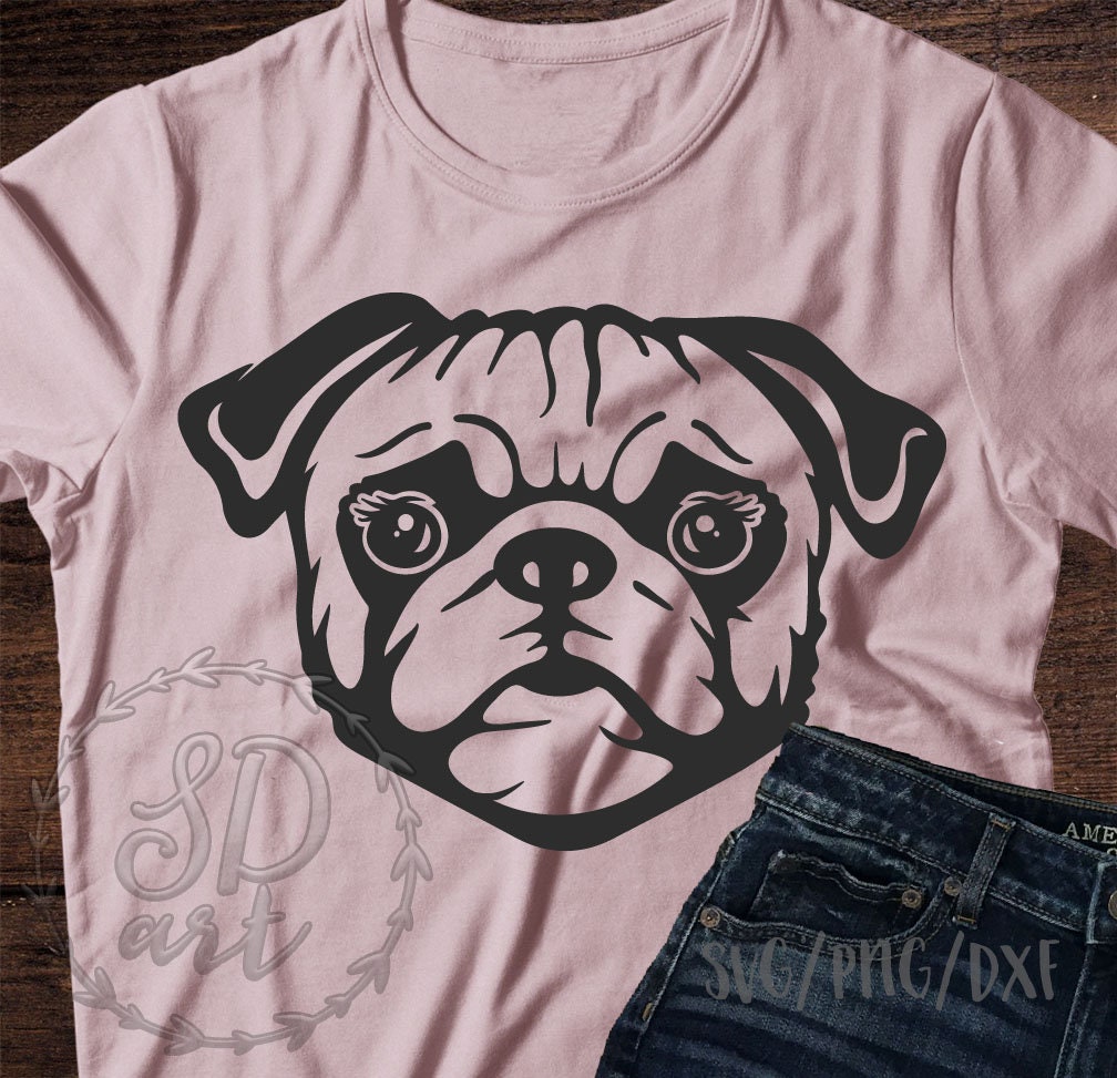 Pug Svg Pug Svg File Cute Pug Svg File Puppy Pug Svg Dog Svg - Etsy