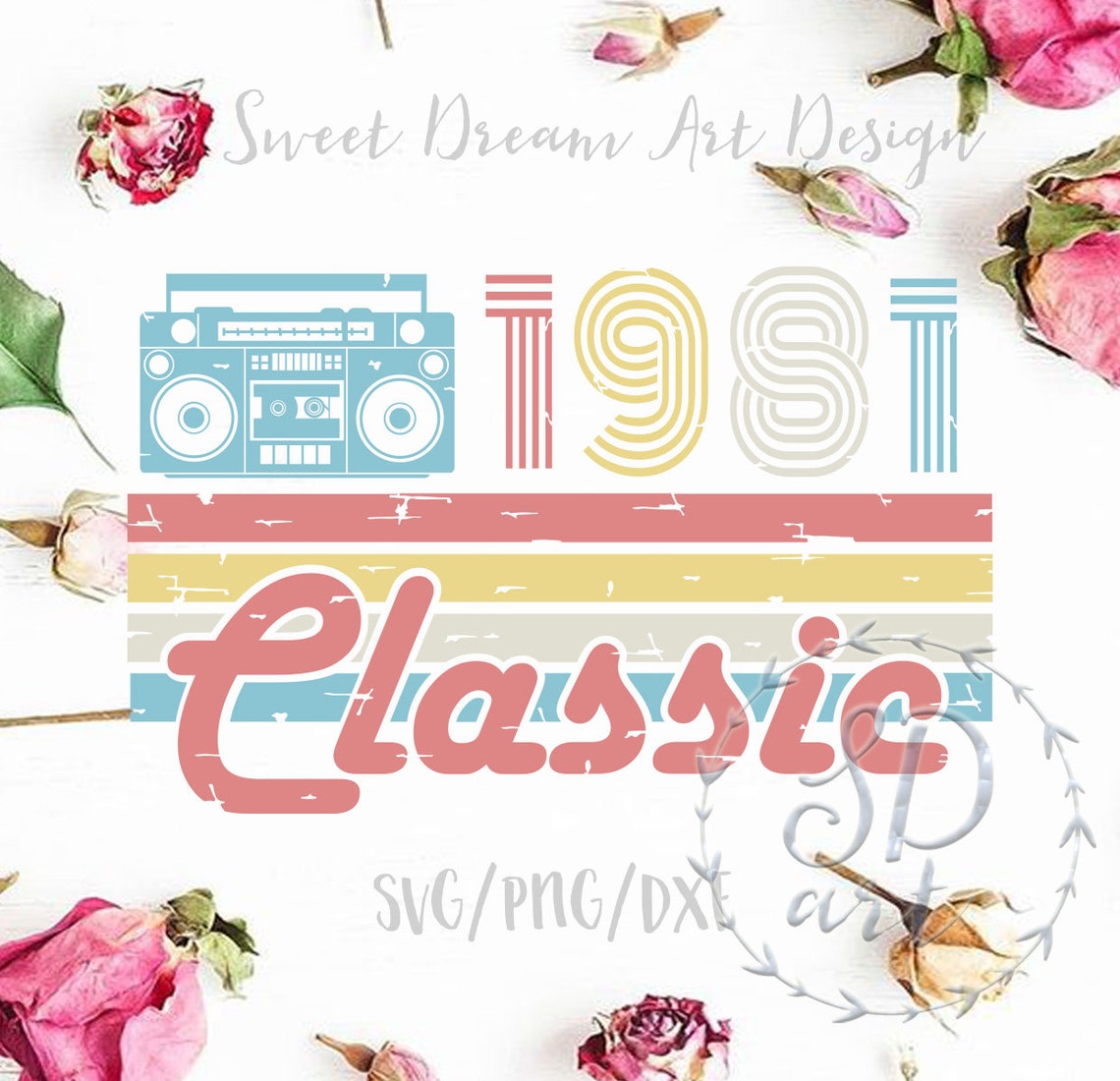 1981 Classic SVG Born in 1981 SVG 1981 Birthday SVG 39th - Etsy