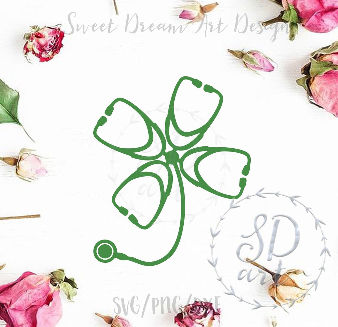 Shamrock Stethoscope Svg Nurse St. Patrick's Day SVG St. - Etsy