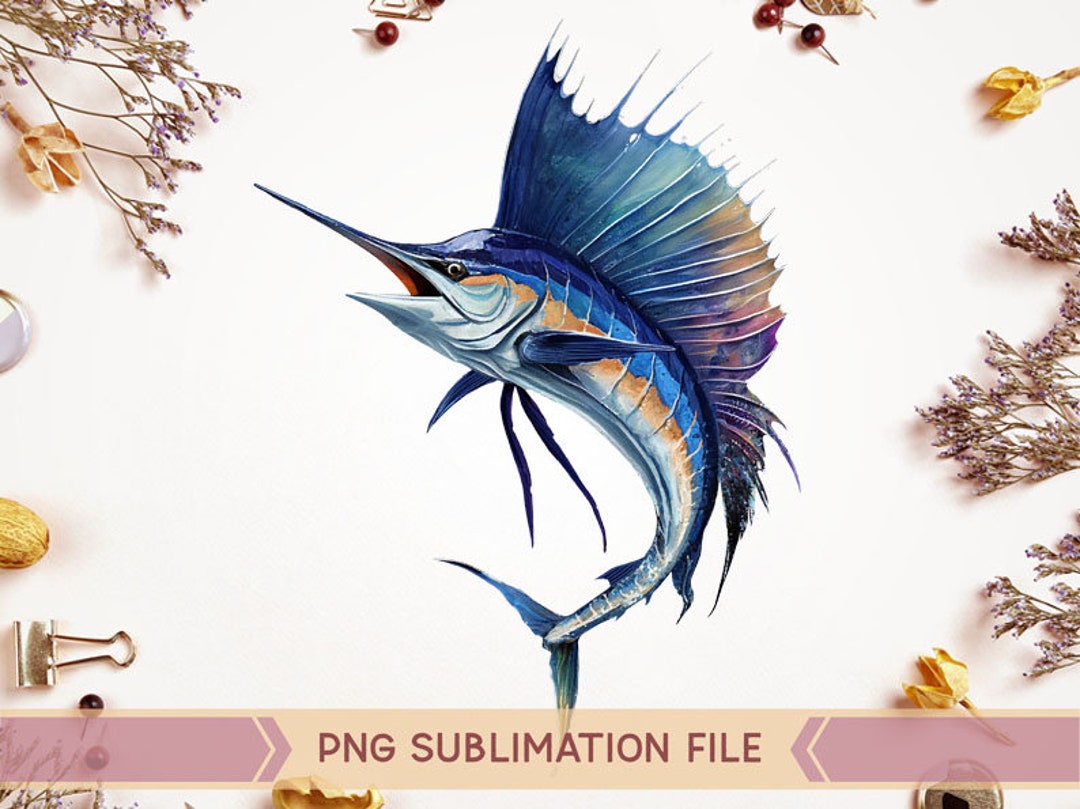 Blue Marlin Fishing Png, Sailfish Png, Marlin Fishing Png, Atlantic ...