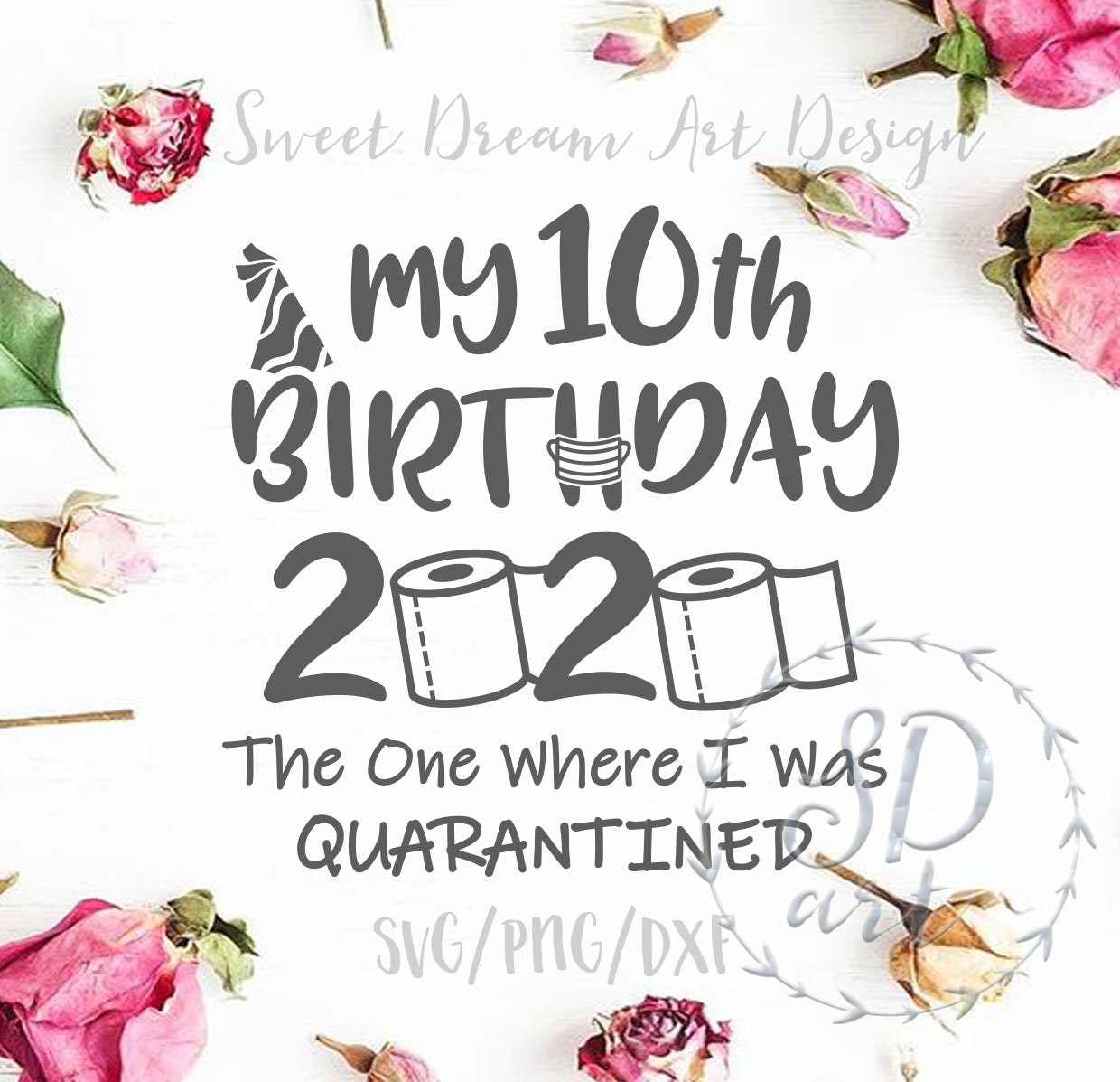 My 10th Birthday 2020 Svg My 10th Birthday the One Where I - Etsy