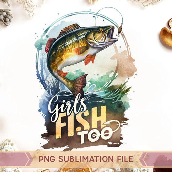 Girls Fish Too - Etsy